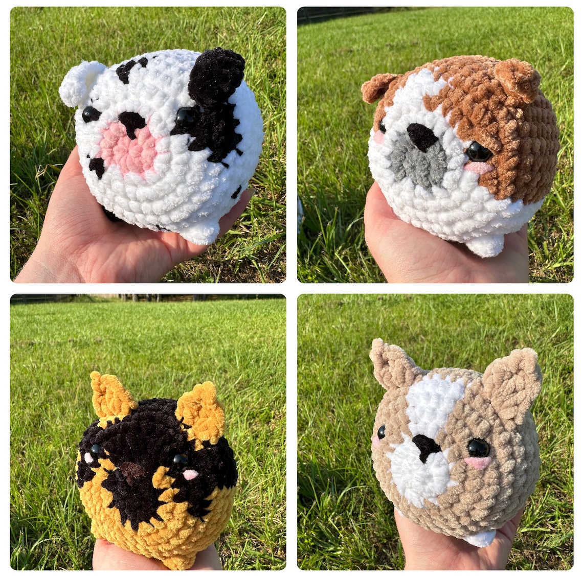 Crochet Dog Pattern- No Sew Chubby Puppies Crochet Pattern- PDF Digital ...