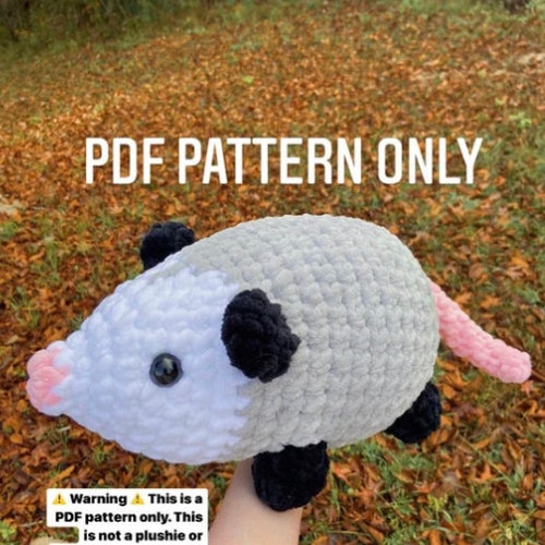 Crochet Possum Pattern PDF DIGITAL DOWNLOAD Only - Etsy