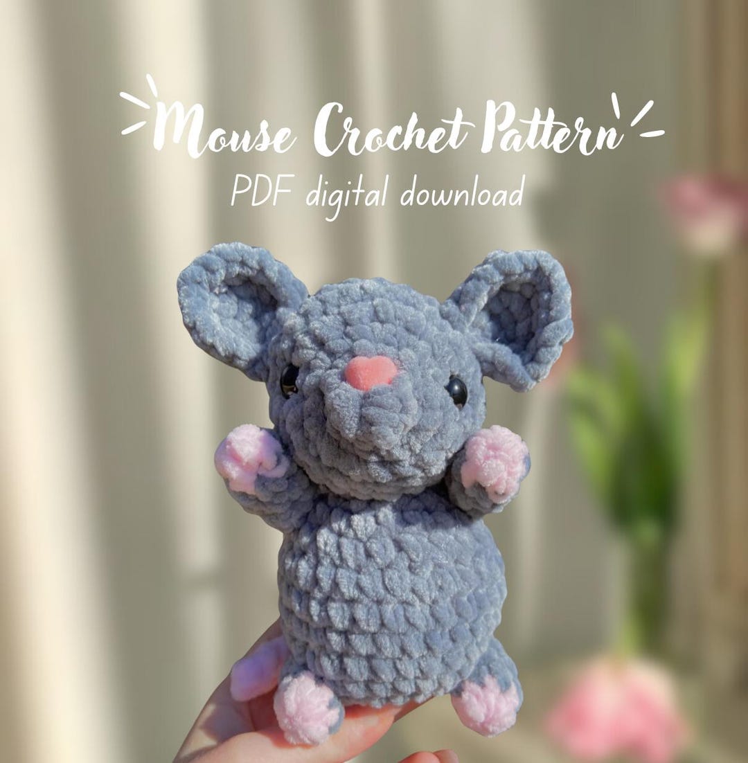 Mouse Crochet Pattern- PDF Pattern - Etsy