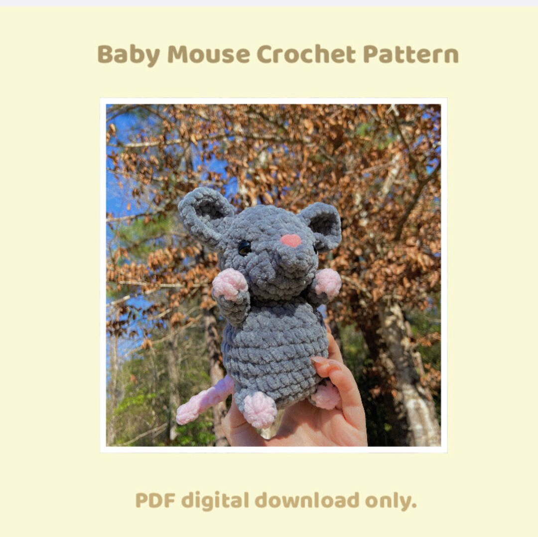 Mouse Crochet Pattern- PDF Pattern - Etsy