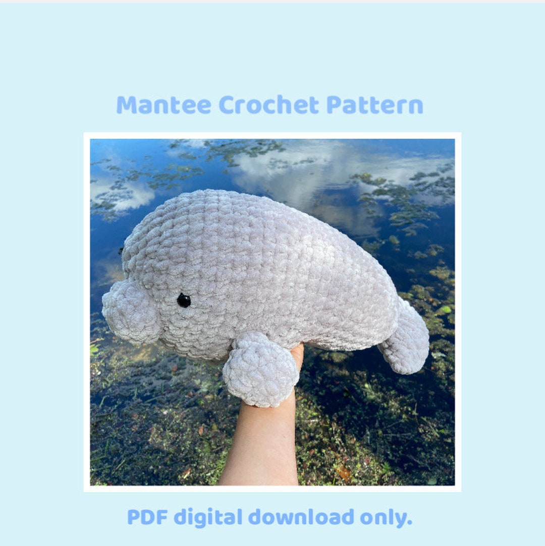 Crochet Manatee Pattern PDF Digital Download Only - Etsy