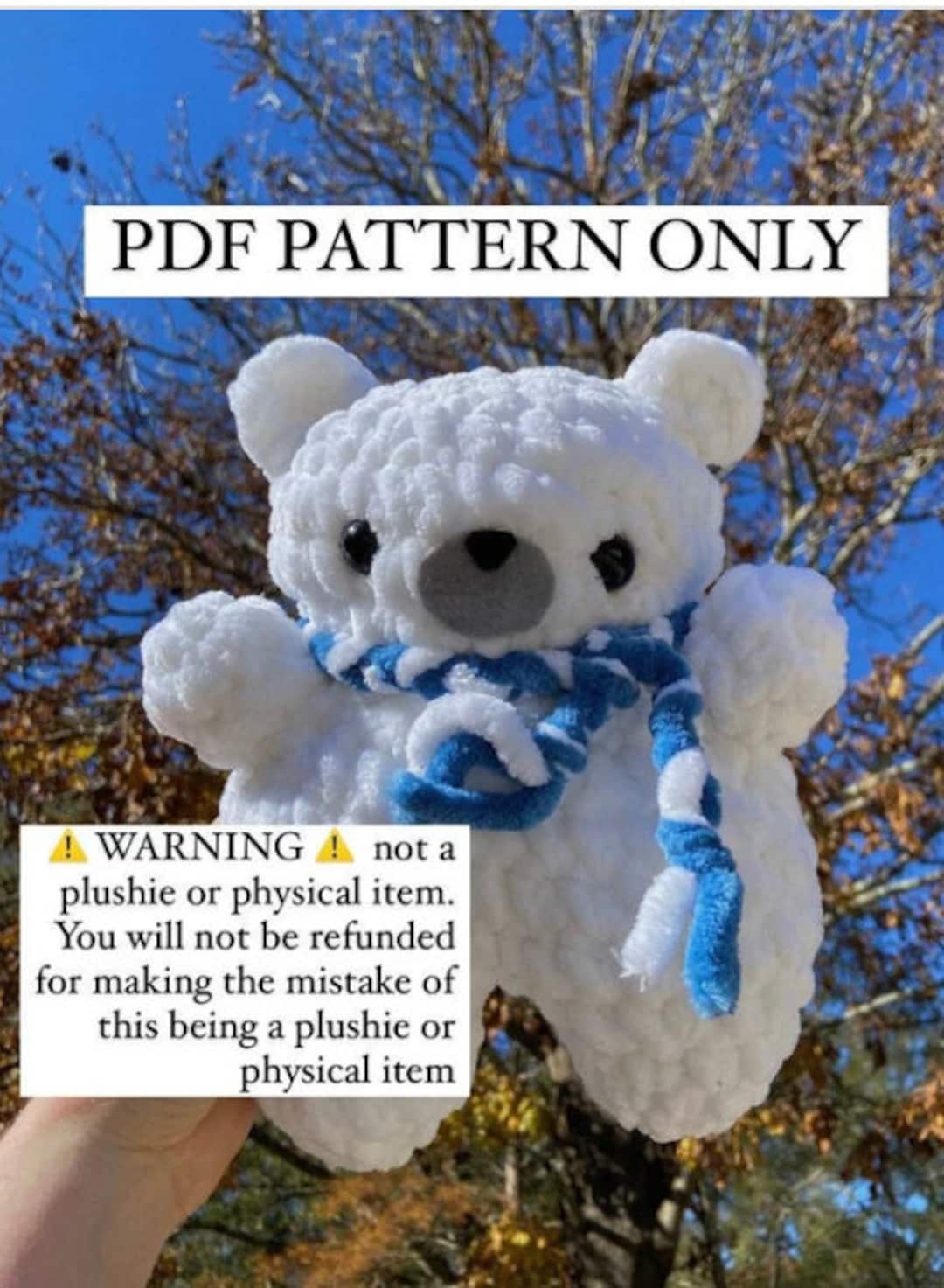 Crochet Bear Pattern PDF Digital Download Only - Etsy