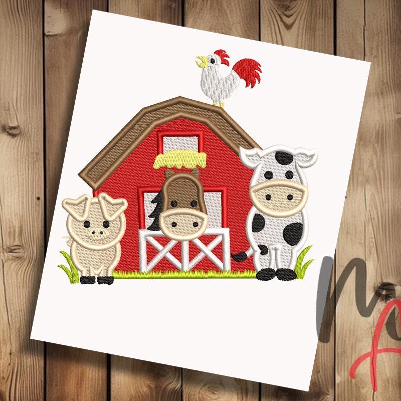 Farm Applique - Etsy