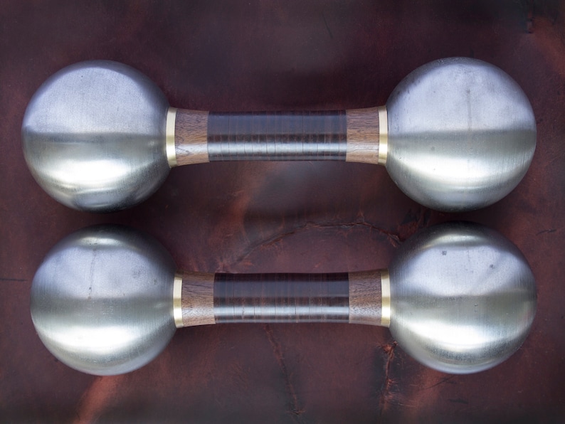 MALLET Dumbbell Set 20lbs Handmade Dumbbells Beautiful Free Weights ...