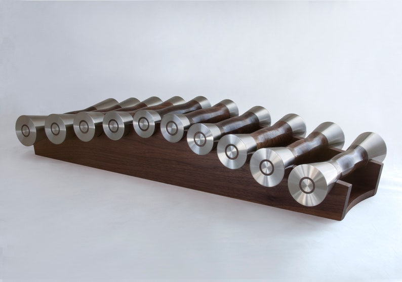 HEFT TORCH Luxury Dumbbells: Wood & Stainless Steel Pilates Weights ...