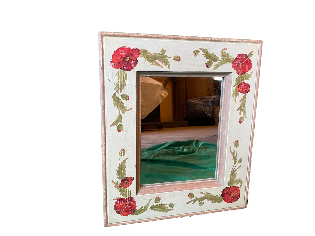 Boho Chic Mirror Flower Poppy Cute Wall Decor - Etsy