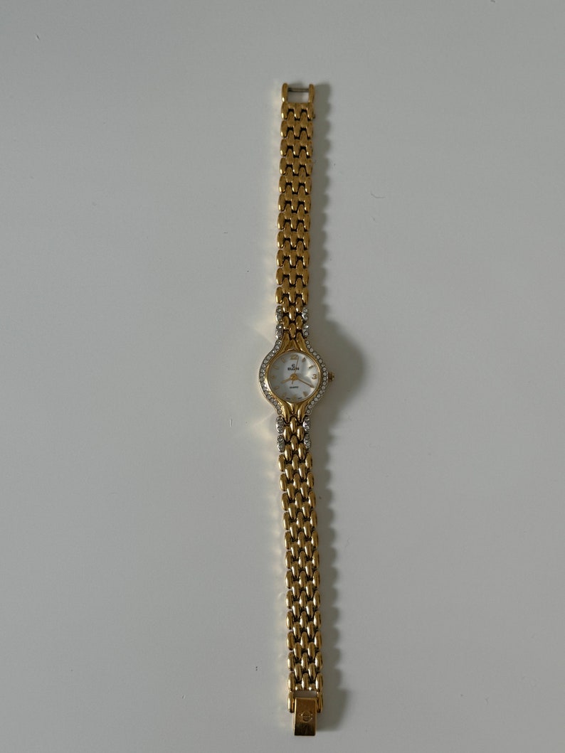 Vintage Circle Elgin Wristwatch With Gemstone Details - Etsy