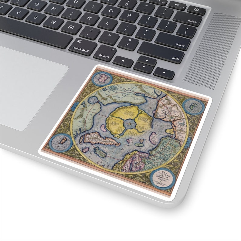 Hyperborea Map Sticker - Etsy
