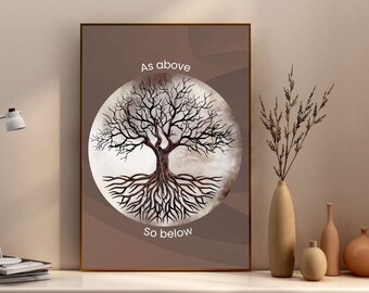 As Above so Below Tree - Etsy