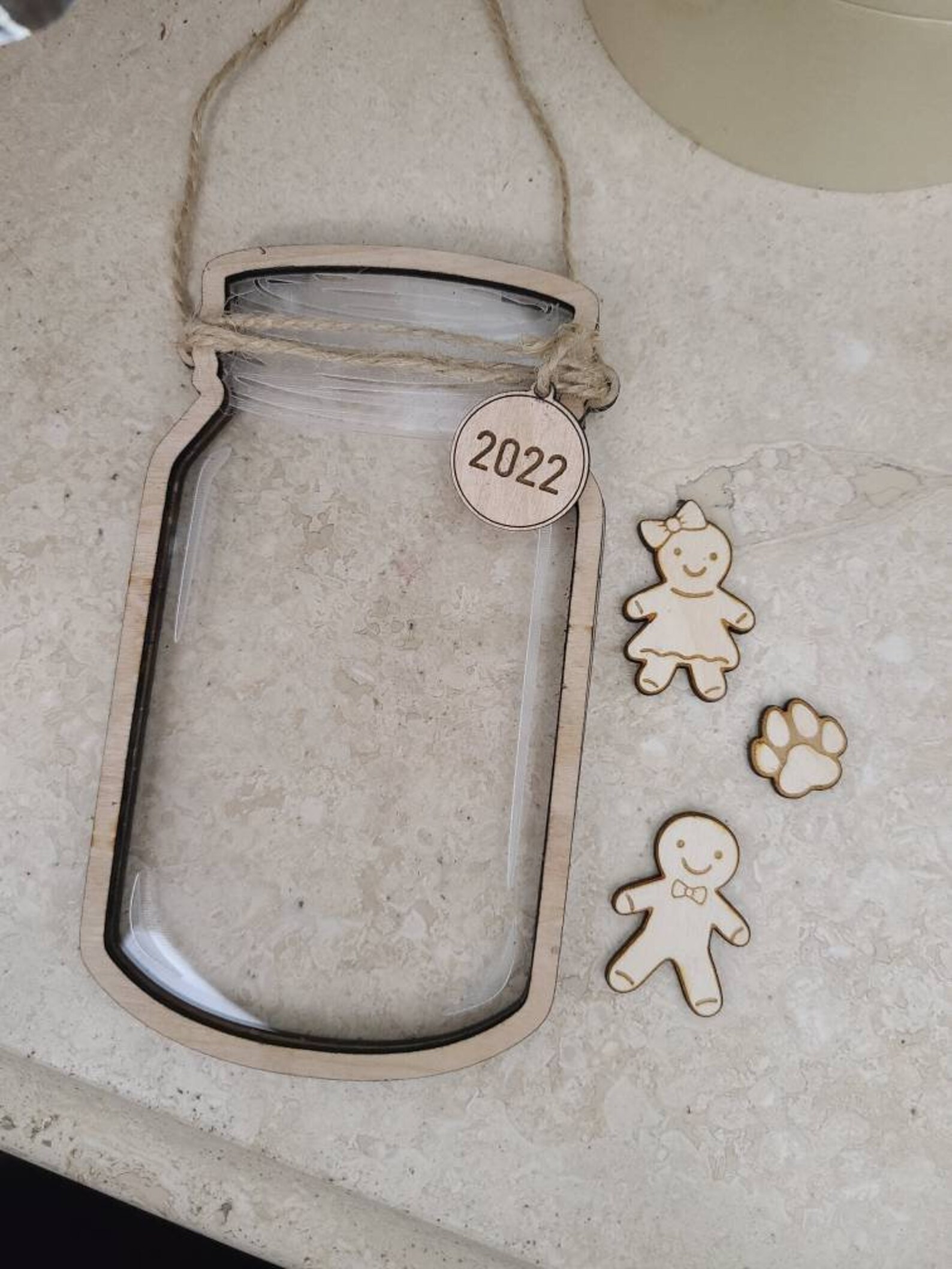 DIGITAL FILE: Gingerbread Mason Jar Shaker Ornament - Etsy