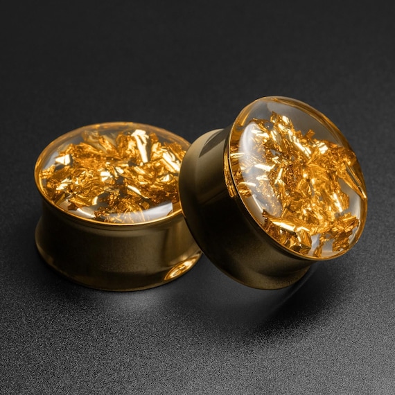 00 Gauges For Women KJM FASHION 2PCS Stainless Steel Black 2g 6mm ...