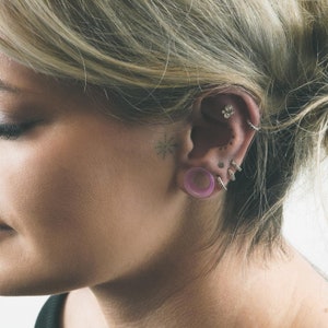 Lavender Purple Silicone Double Flare Tunnel | Silicone Ear Gauges for ...