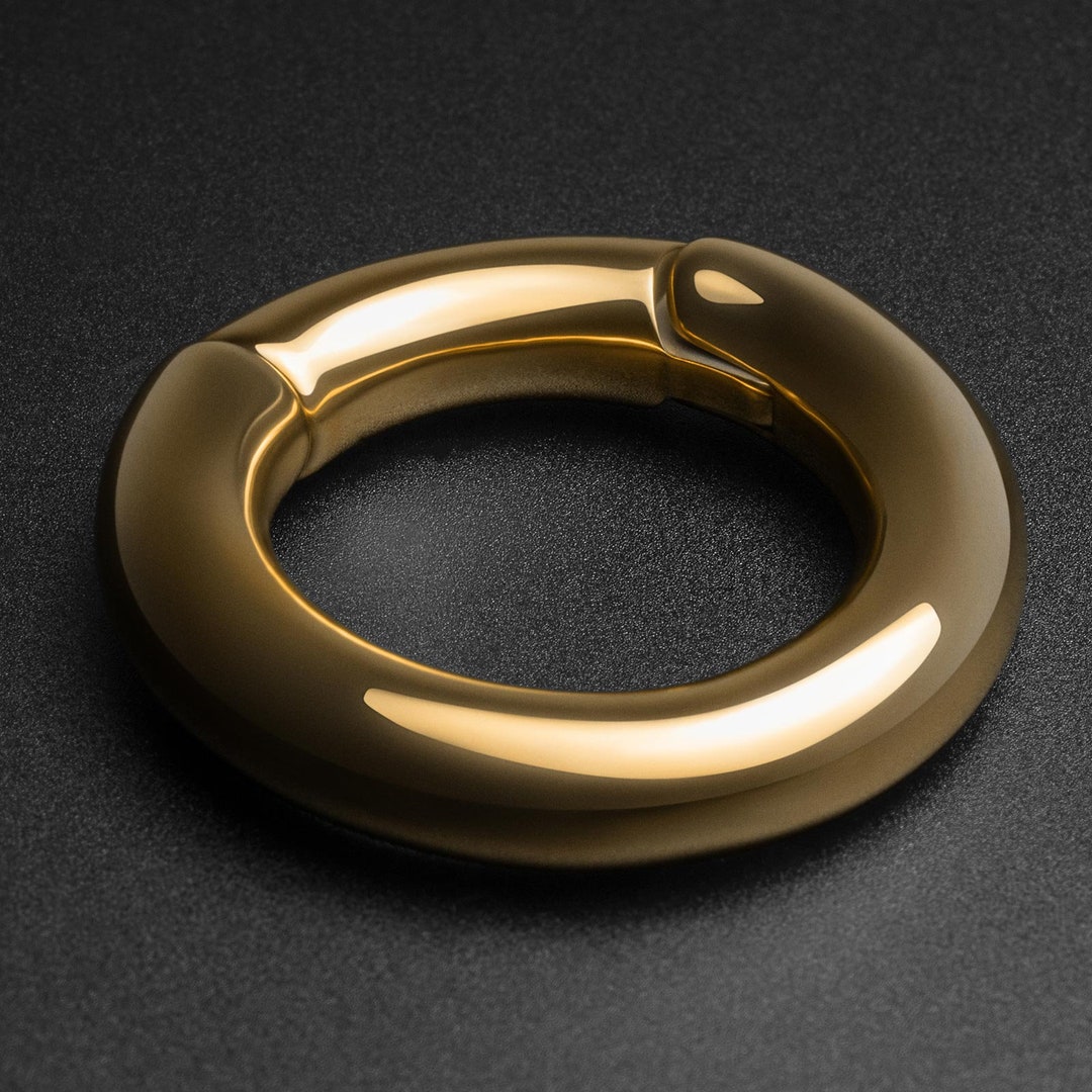 Gold PVD Magnetic Hoop Ear Weight | Ear Weight Gauges for Stretched ...