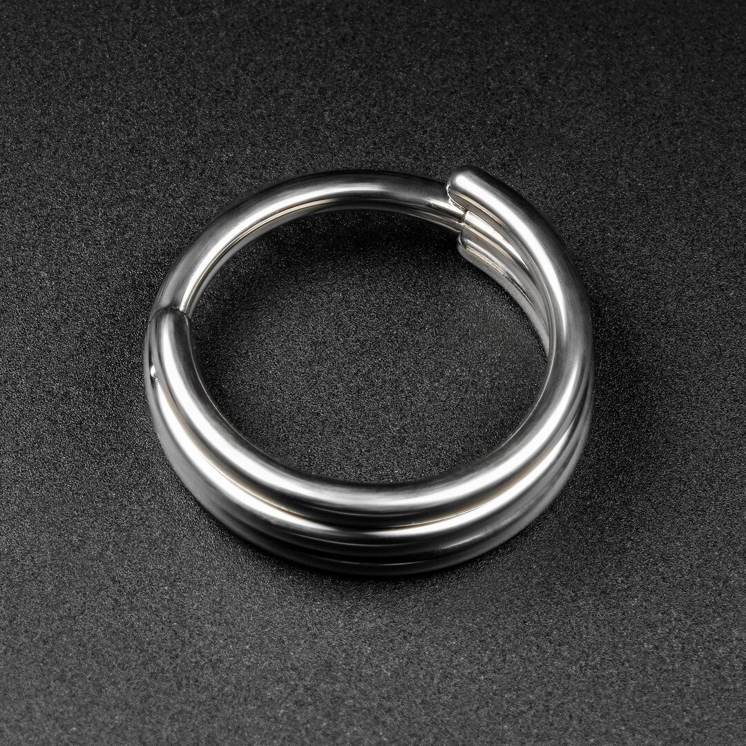 Triple Welded Titanium Hinged Segment Ring | Titanium Nose Rings ...