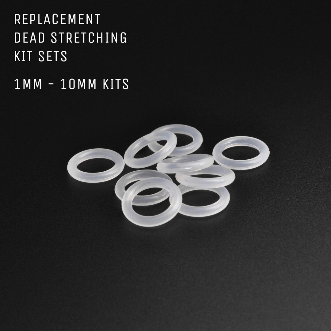 Replacement Clear Medical-grade Silicone O-ring Kit | Stretched Ears ...