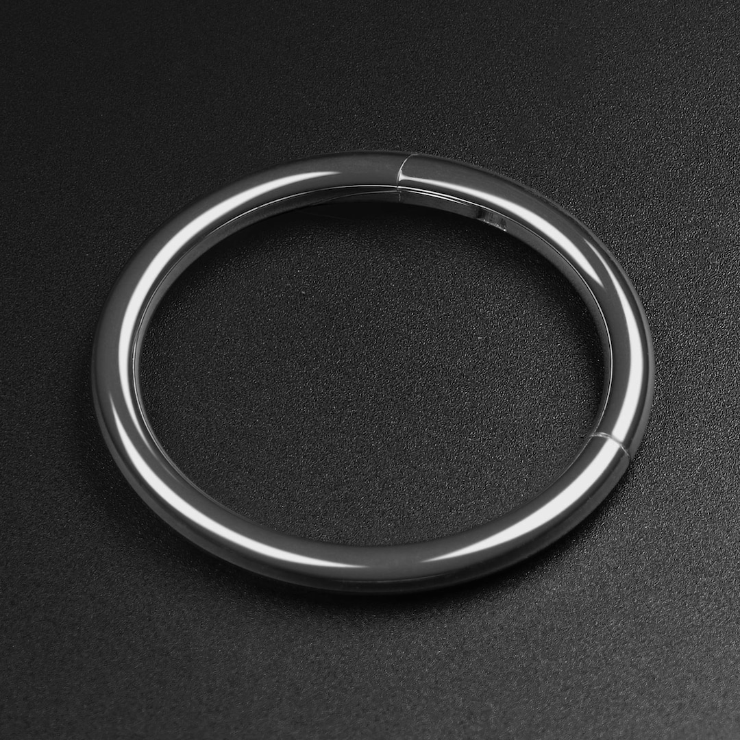 Titanium Hinged Segment Ring | ASTM F-136 Hinged Ring | Nose Piercing ...