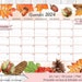 EDITABLE November 2024 Calendar, Watercolor Thanksgiving Day, Autumn ...