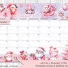 EDITABLE November 2024 Calendar, Watercolor Thanksgiving Day, Cute ...