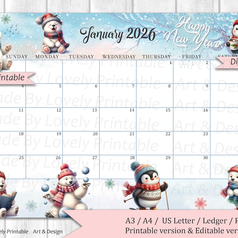 Monthly Calender Funny - Etsy