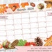 EDITABLE November 2024 Calendar, Watercolor Thanksgiving Day, Autumn ...