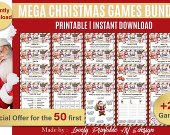 16 Christmas Games Bundle, Christmas Games Printable, Office Christmas ...