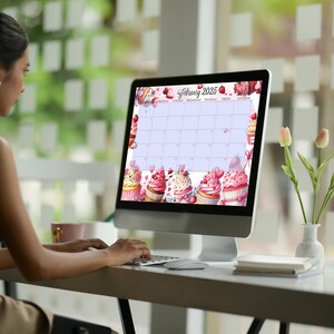 EDITABLE February 2025 Calendar, Happy Valentine With Sweet Treats ...