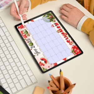 EDITABLE June 2025 Calendar, Delicious Watermelon Calendar, Summer ...