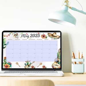 EDITABLE May 2025 Calendar, Cinco De Mayo Planner, Monthly Planner ...