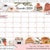 EDITABLE November 2024 Calendar, Watercolor Thanksgiving Day, Cute ...