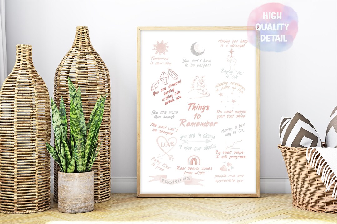 Daily Affirmations, AFFIRMATION WALL ART, Positive Affirmations, Words ...