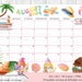 EDITABLE August Calendar, Hello Summer With Cute Gnome, Colorful Summer ...