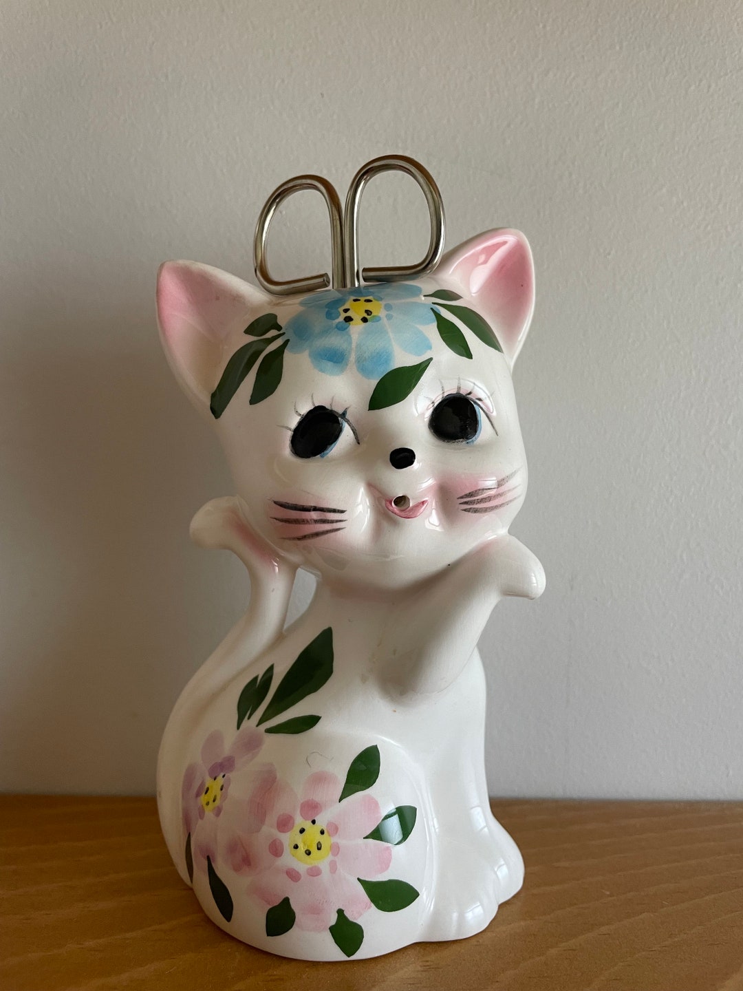 Vintage Kitsch Cat String Holder Sewing 1960s - Etsy
