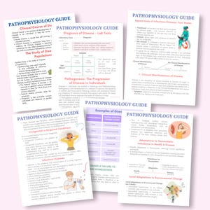 Pathophysiology Nursing Study Guide: Comprehensive Student Notes ...