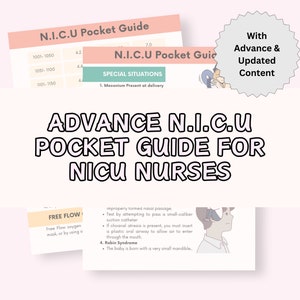 NICU Nurse Pocket Guide: Neonatal Clinical Reference (digital Download ...