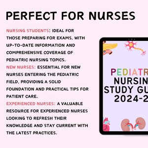 Pediatrics Nursing Study Guide Bundle: School Notes, NCLEX, ATI ...