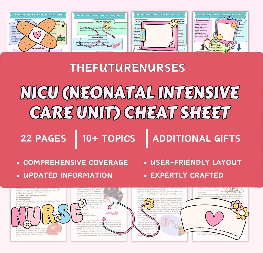 Neonatal Intensive Care Unit Cheat Sheet | NICU Nursing Guide for 2025 ...