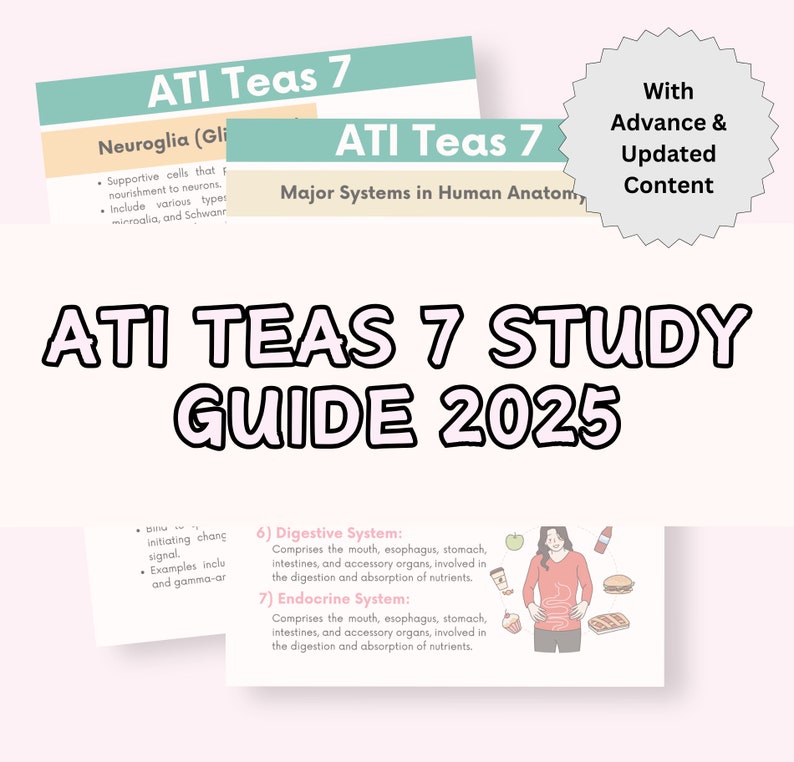 The Complete ATI TEAS 7 Study Guide 2025 - Etsy