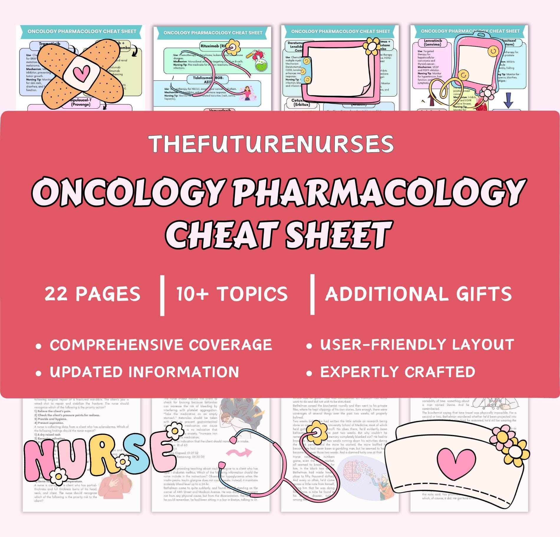 Oncology Pharmacology Cheat Sheet | Cancer Medications Nursing Study ...