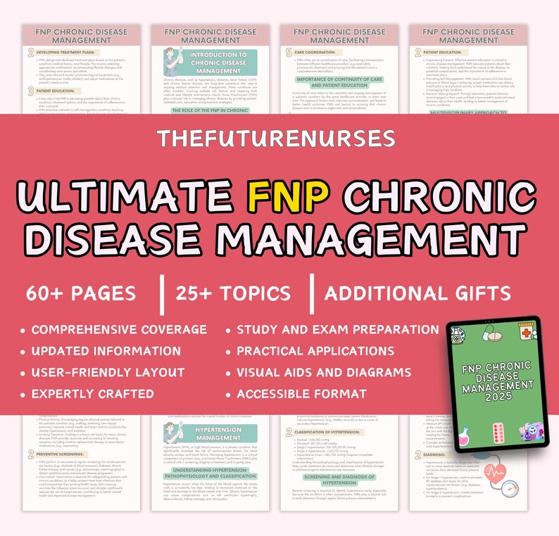 FNP Chronic Disease Management Guide: Nurse Practitioner Study Resource ...