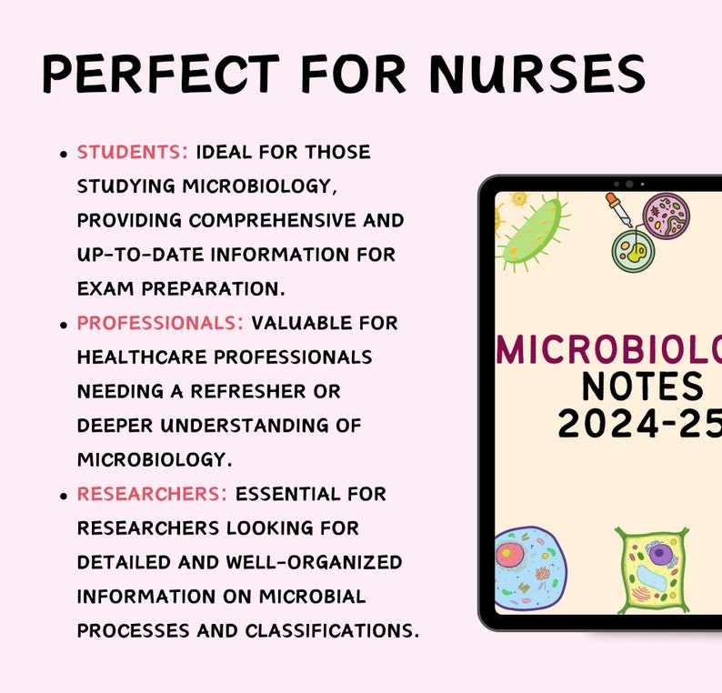Microbiology Study Guide Bundle: Nursing & Medical Students (2025 ...