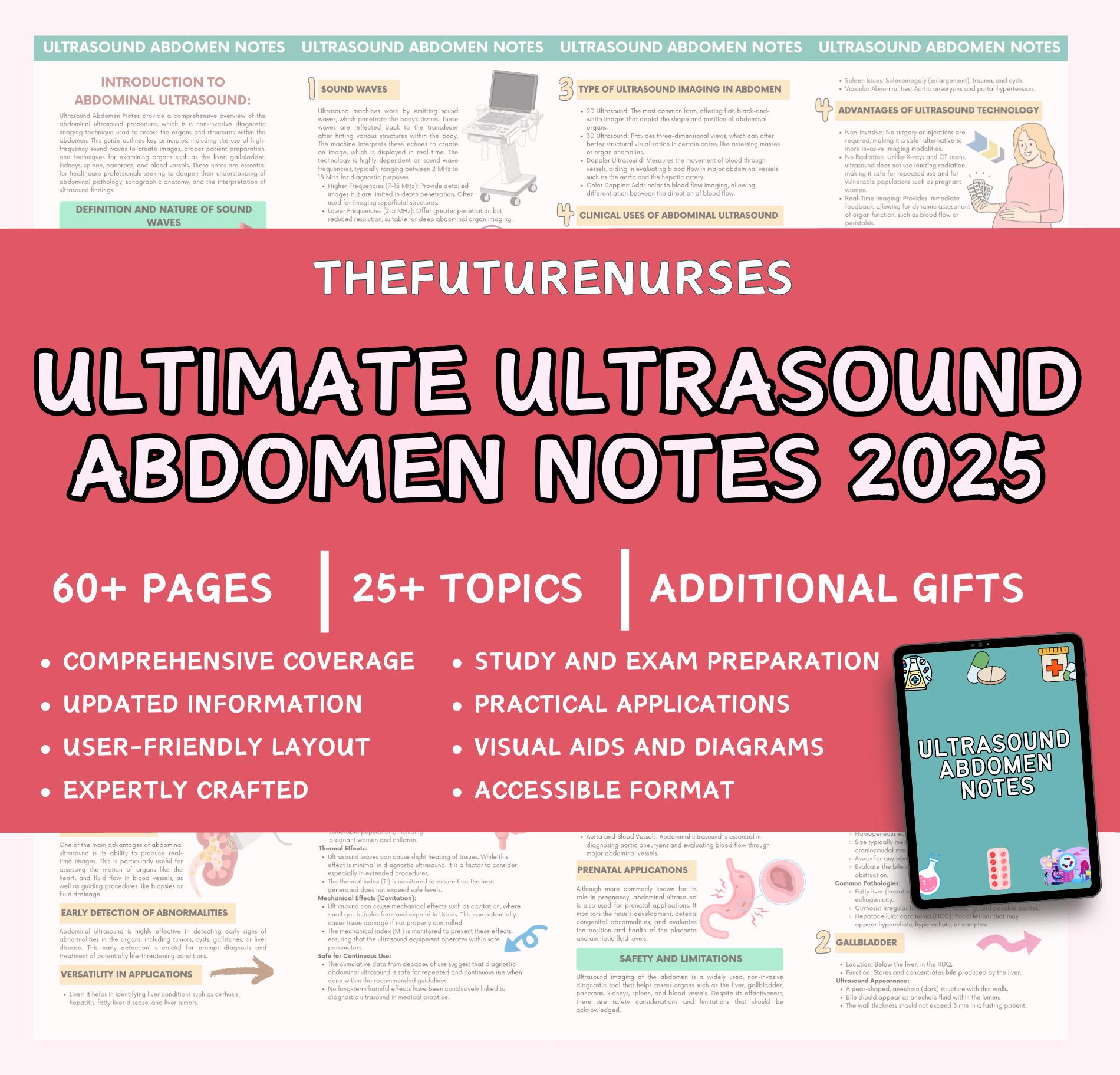 Abdomen Ultrasound Study Guides Comprehensive Ultrasound School ...