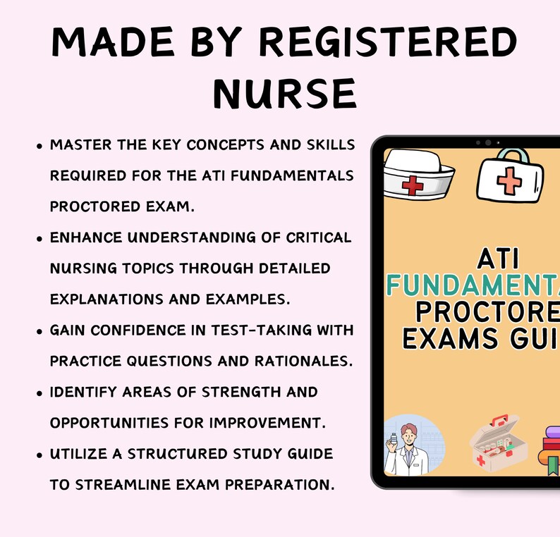 ATI Fundamentals Proctored Exam Study Guide: Nursing Notes - Etsy