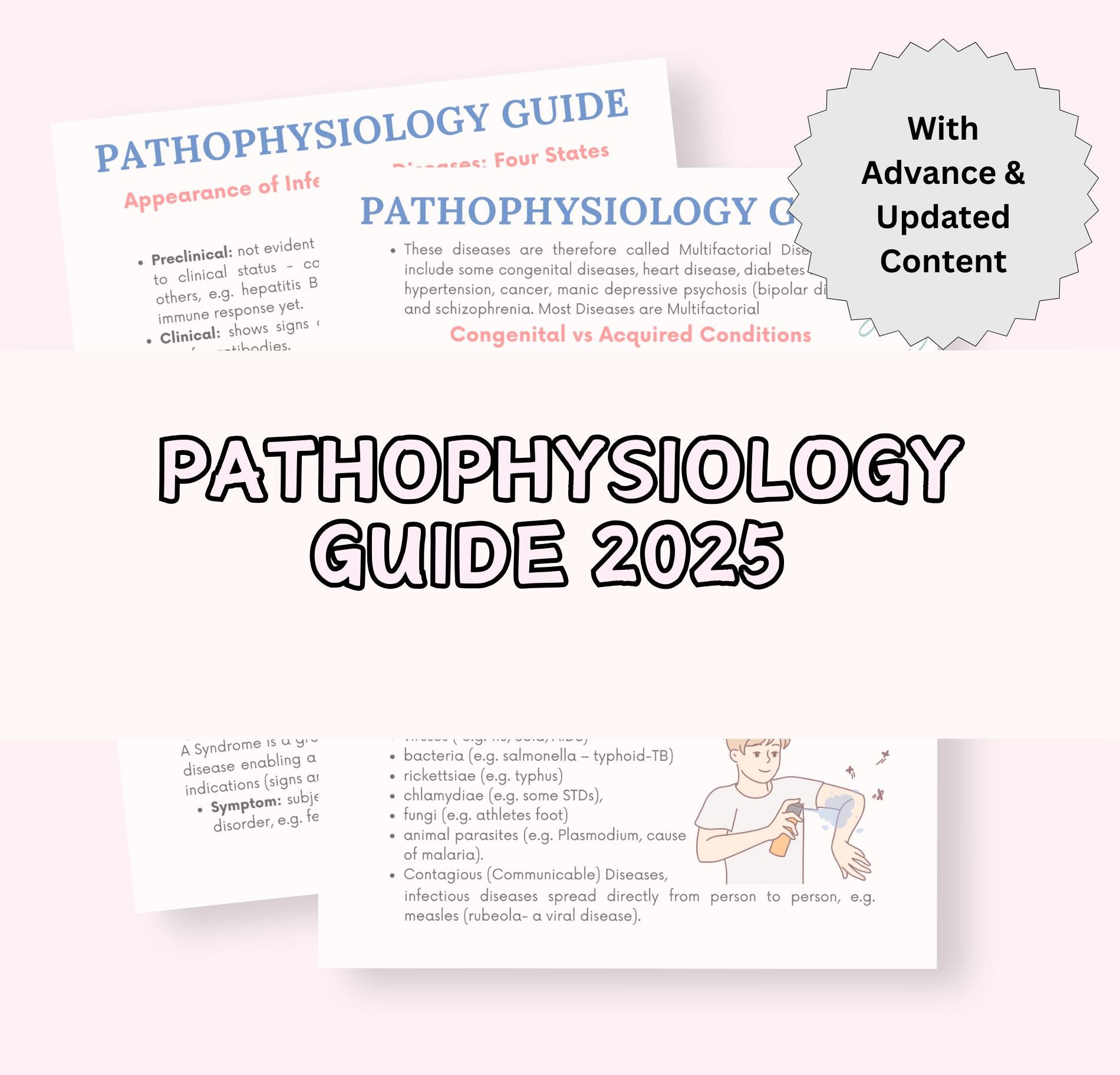 Pathophysiology Nursing Study Guide: Comprehensive Student Notes ...