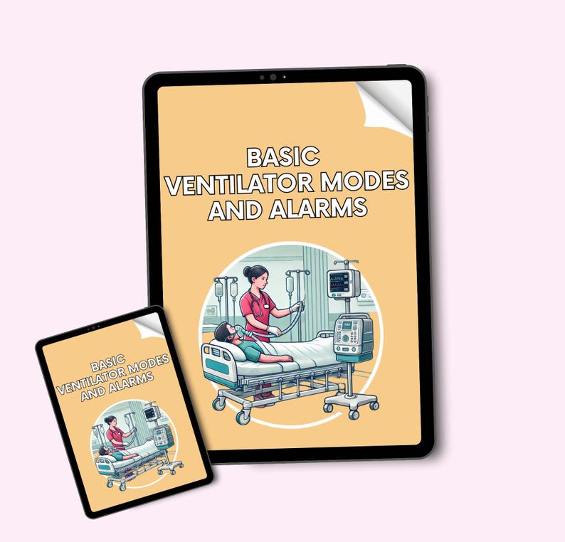 Ventilator Modes & Alarms Cheat Sheet: ICU Nurse Study Guide - Etsy