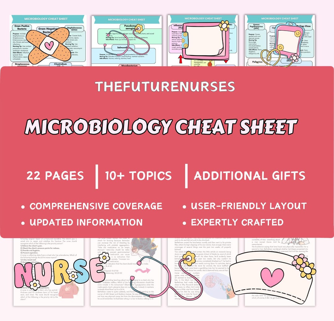 Comprehensive Microbiology Cheat Sheet for Healthcare Professionals ...