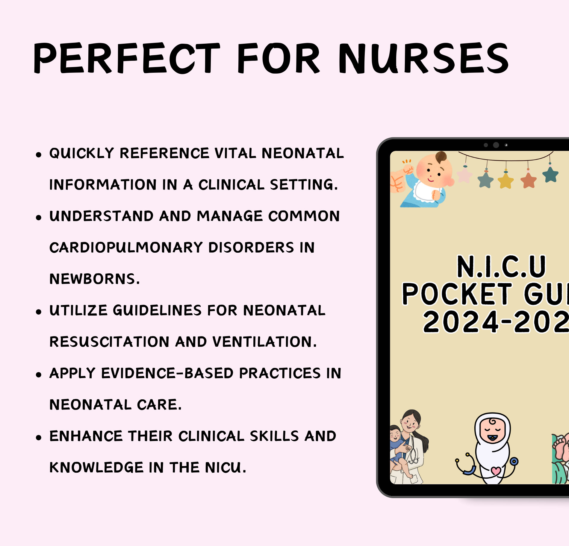 NICU Nurse Pocket Guide: Neonatal Clinical Reference (digital Download ...