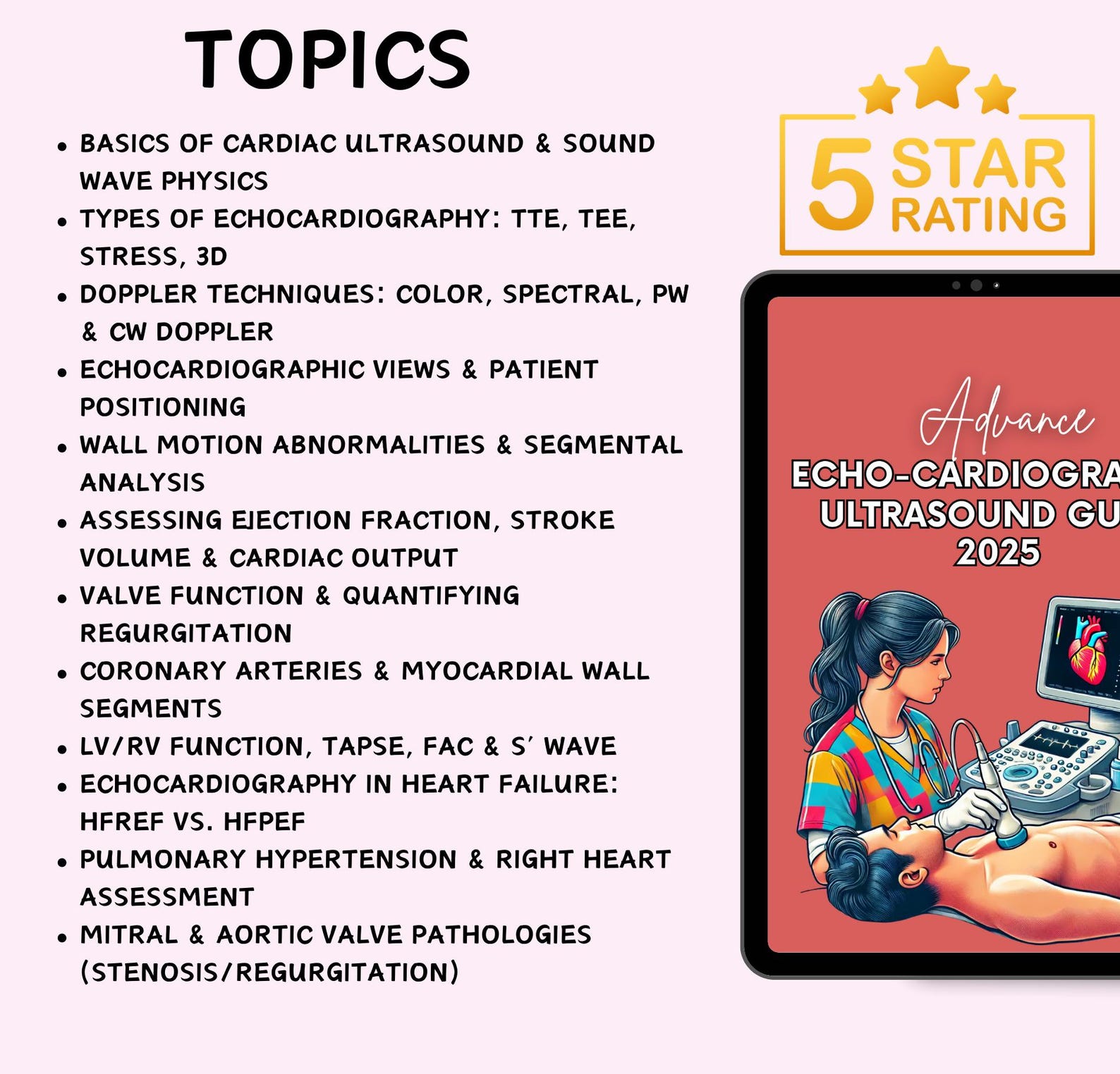 Echocardiography Ultrasound Guide: Cardiac Imaging Techniques Training ...