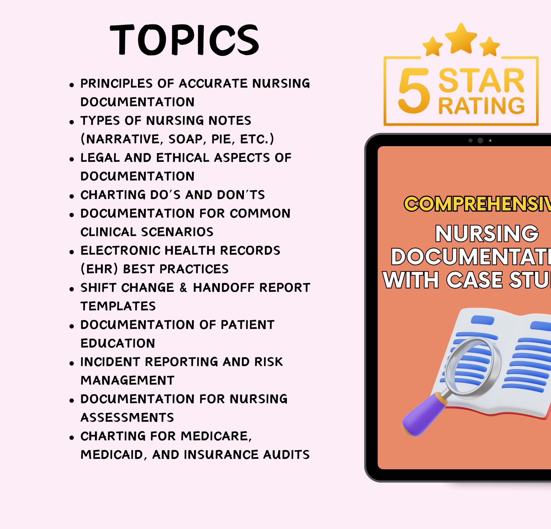 Nursing Documentation Guide 2025: Charting Template for Students (PDF ...