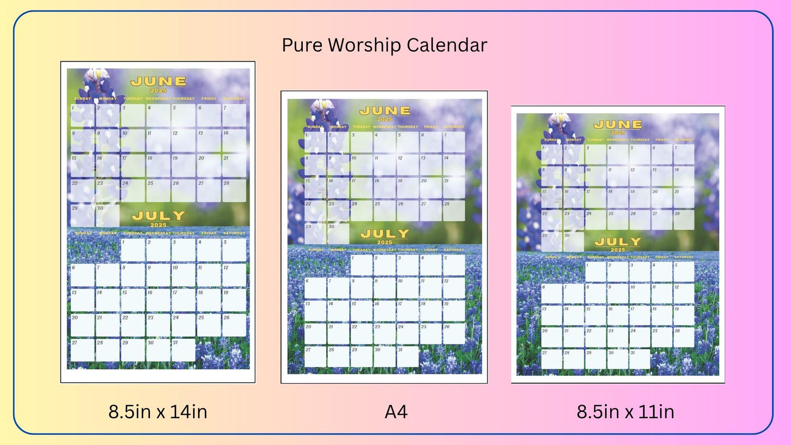 To Do His Will is My Delight Calendar 2025 | Pure Worship Convention ...