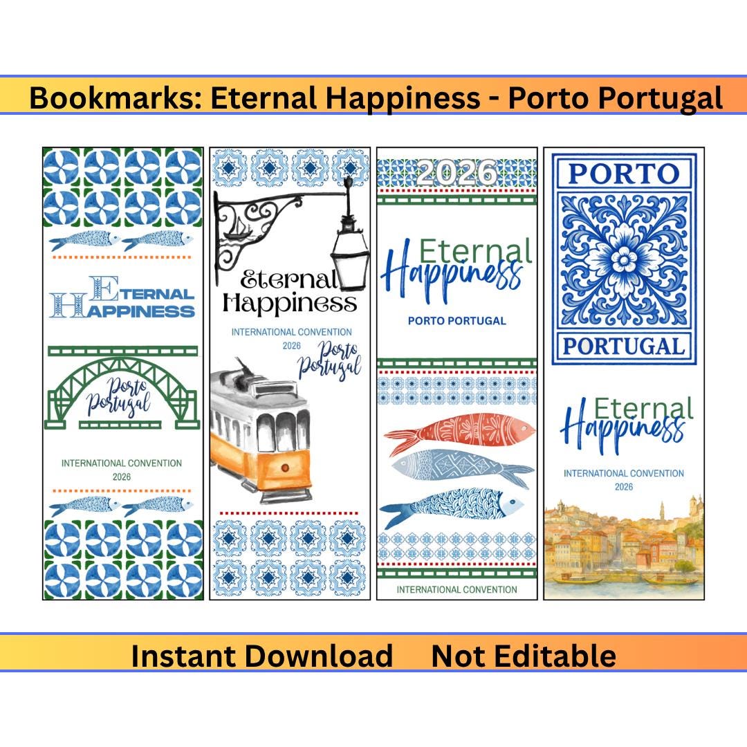 JW Bookmarks – International Convention 2026 “eternal Happiness ...